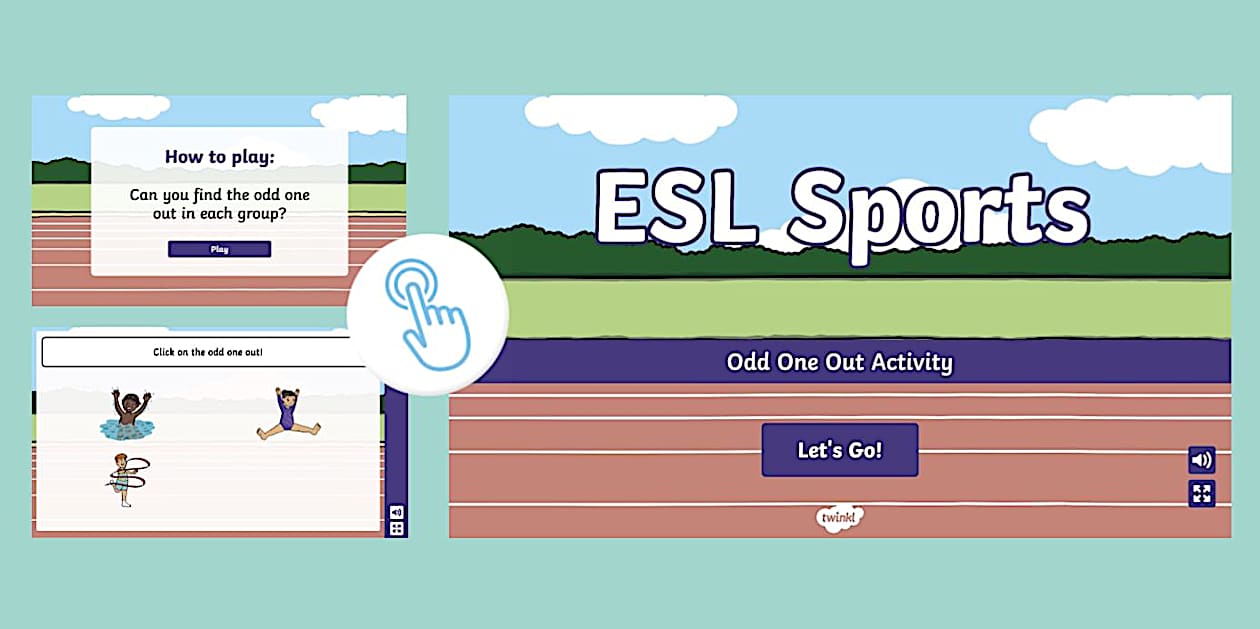 ESL Sports Odd One Out Game for Kids (teacher made) - Twinkl