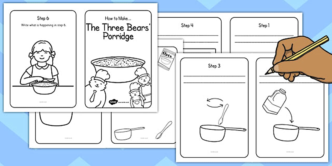 Editable Writing Your Own Porridge Instructions Template