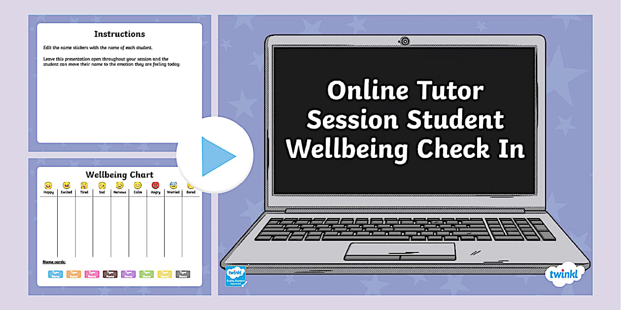 Online Tutor Session Student Wellbeing Check In - Twinkl