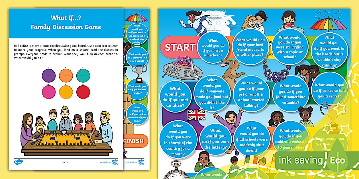 What If...? Family Discussion Game (teacher made) - Twinkl