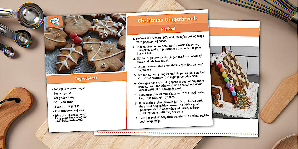 Christmas Gingerbreads Recipe | Twinkl Party