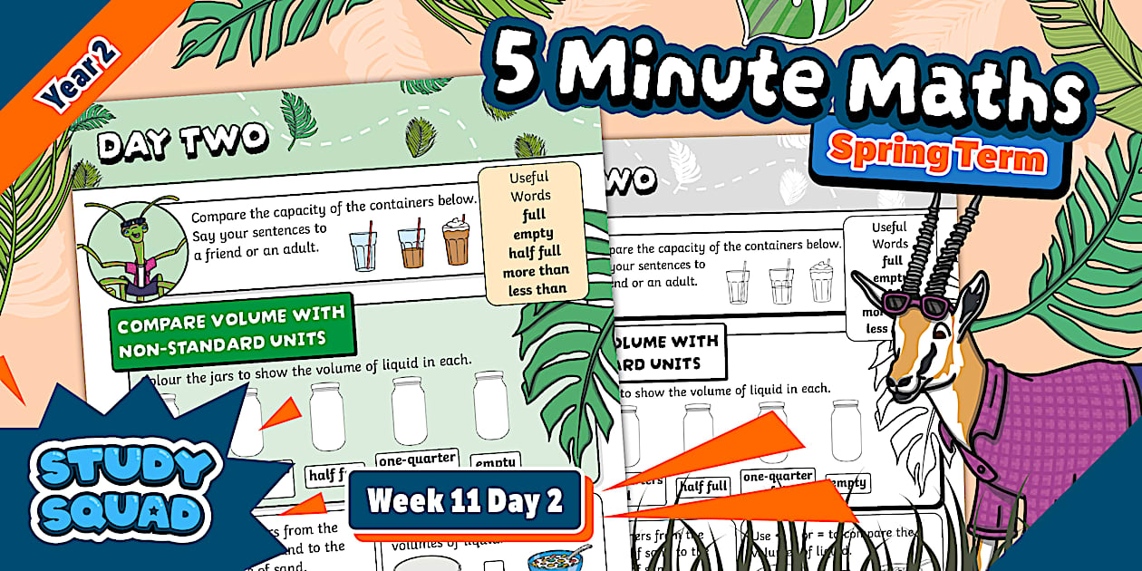 👉 Study Squad 5 Minute Maths - Year 2 Spring - Week 11 Day 2