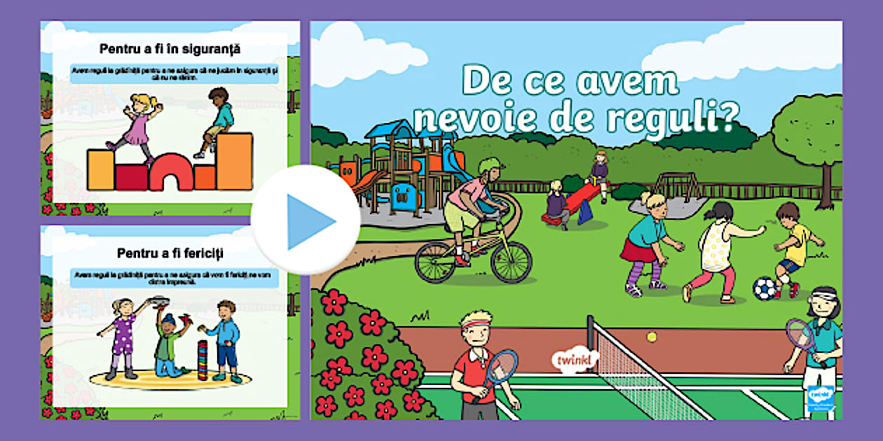 De ce avem nevoie de reguli? – Prezentare PowerPoint