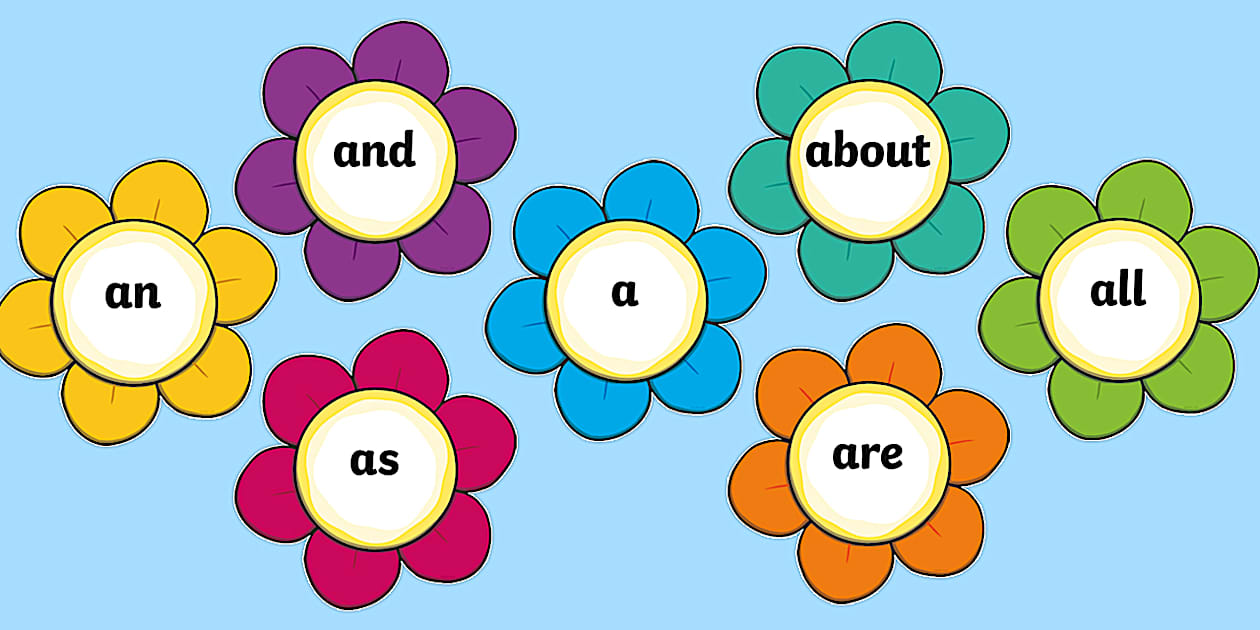 100 High Frequency Words on Flowers (teacher made) - Twinkl