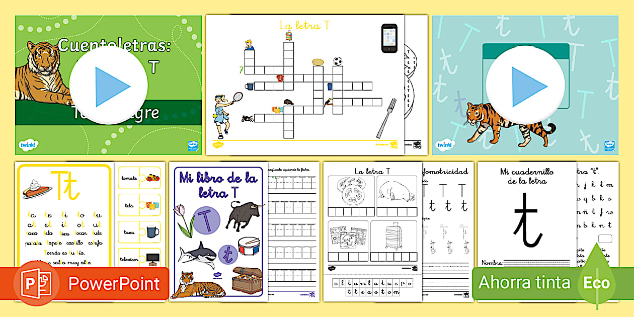 Pack cuentoletras: La letra T (creat de profesori) - Twinkl