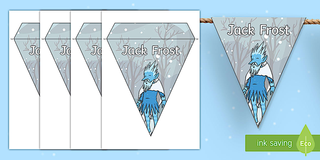 Jack Frost Display Bunting (teacher made) - Twinkl
