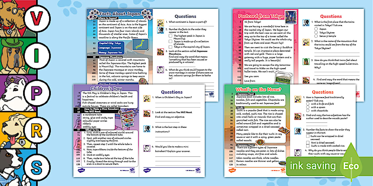 KS1 All About Japan 60-Second Read Activity Pack - Twinkl