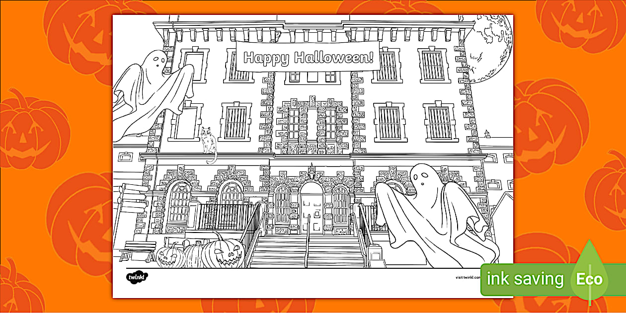 Crumlin Road Gaol Halloween Colouring Page (teacher made)