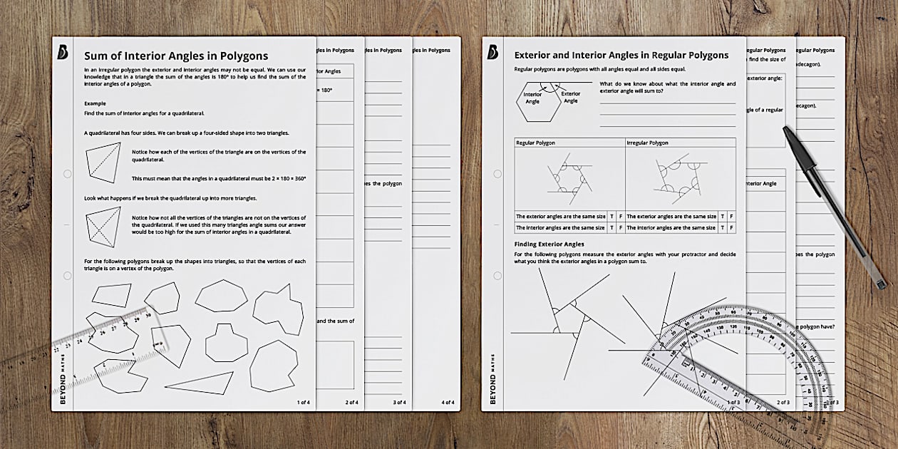 👉 Discovering Interior Angles in Polygons - Twinkl