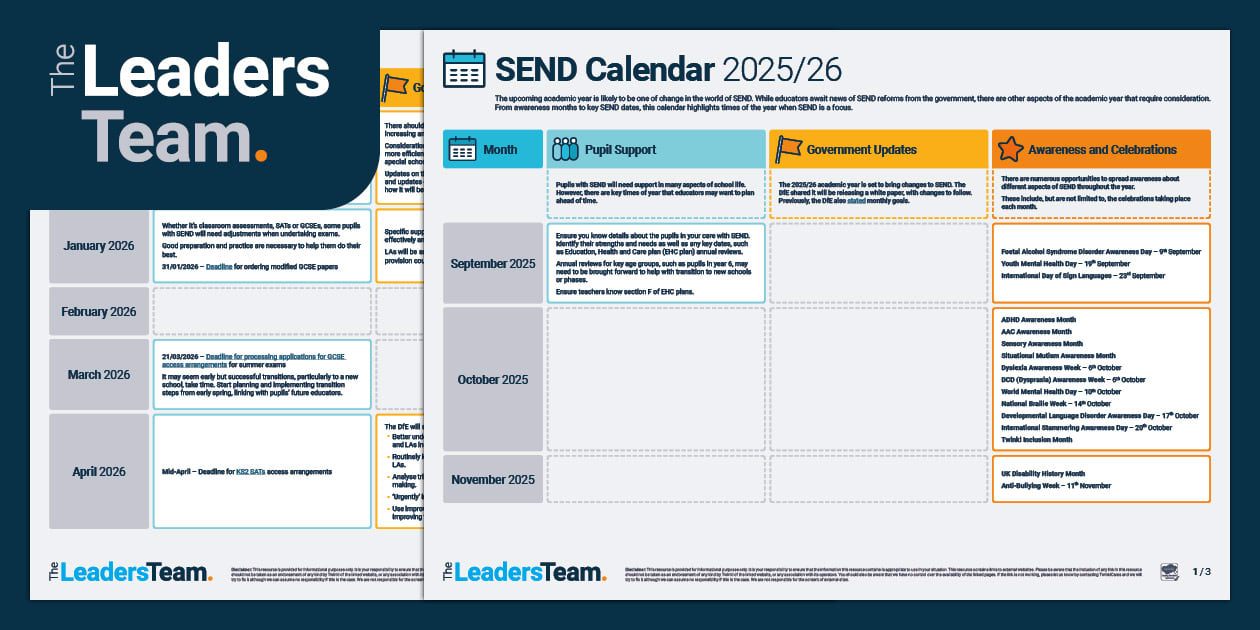 SEND Calendar 2025/26