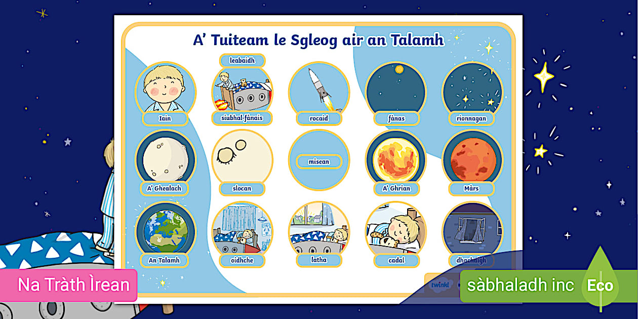 A' tuiteam le sgleog air an Talamh - Brat-fhacail