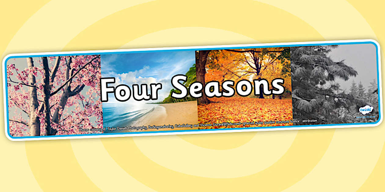 Four Seasons Photo Display Banner (teacher made) - Twinkl