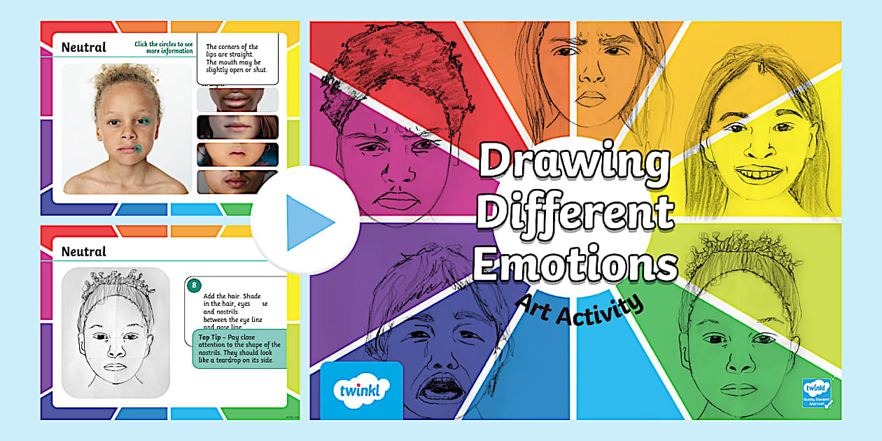 KS1 Drawing Different Emotions Art Activity (teacher made)