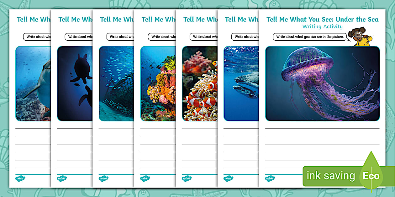 Tell Me What You See: Under the Sea Writing Activities
