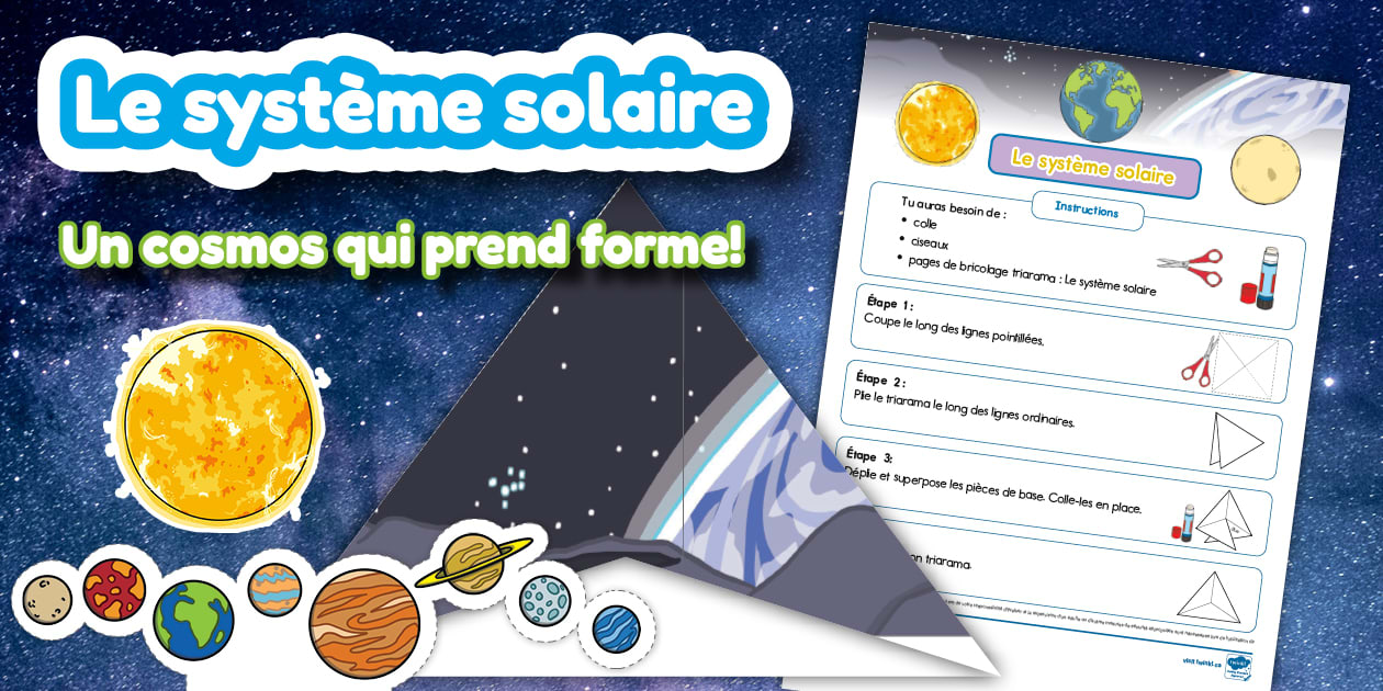 Création de triarama : Le système solaire
