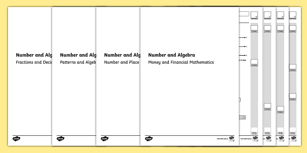 Year 6 Algebra Assessment - Twinkl