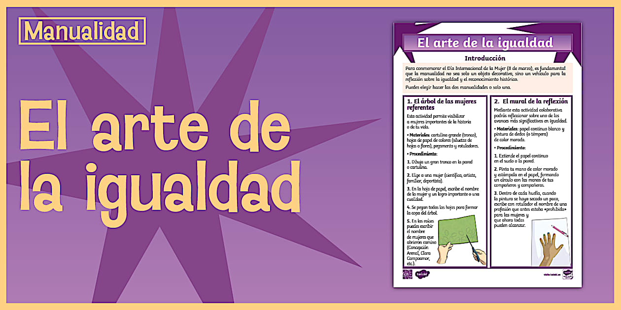 Manualidad: El arte de la igualdad