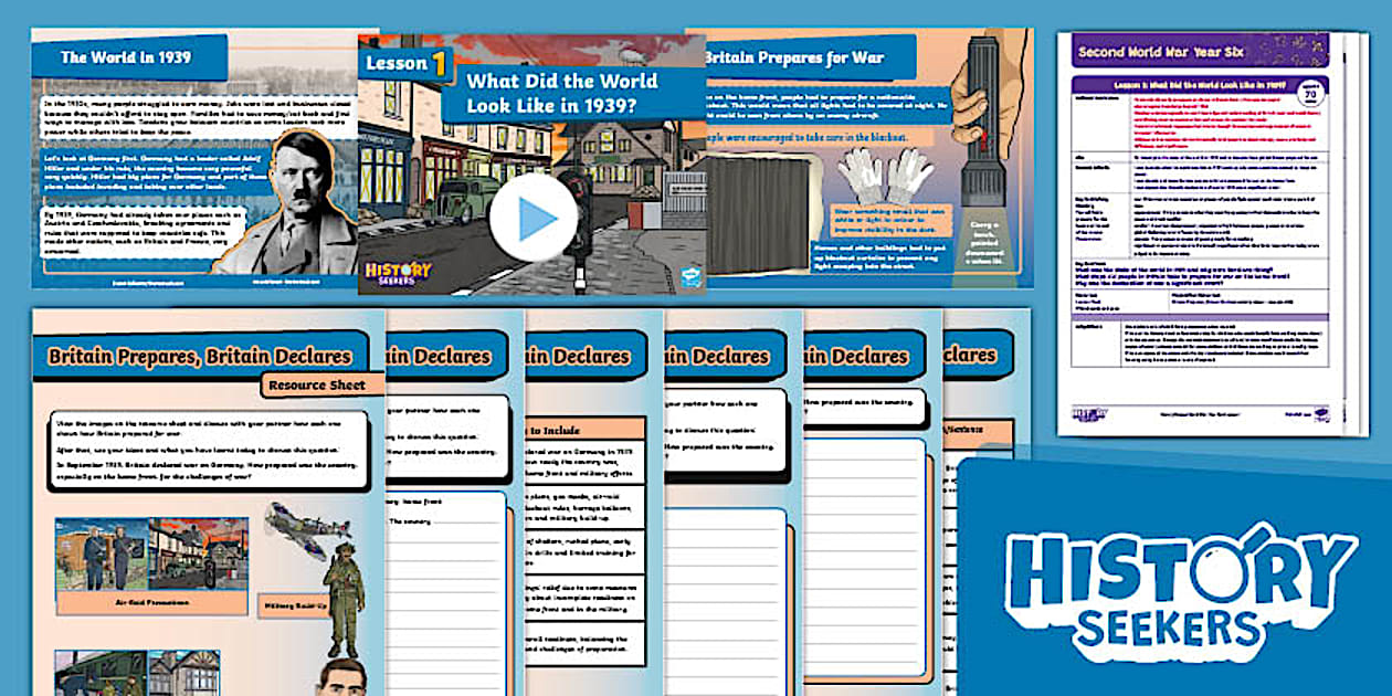 History Seekers: UKS2: Second World War Lesson 1