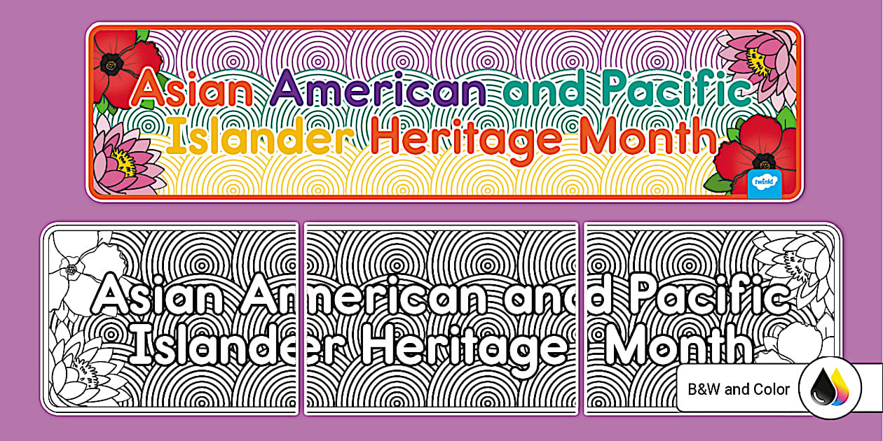 Asian Pacific American Heritage Banner | Resource | Twinkl
