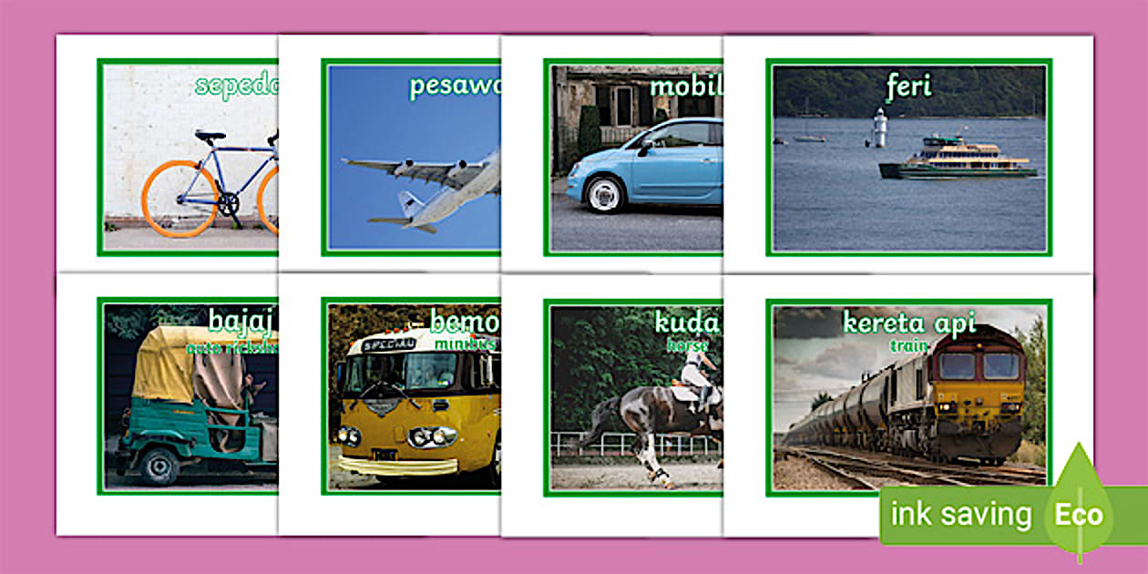 Transport Display Photos Indonesian