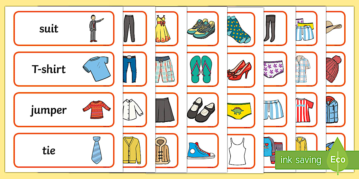 Editable Clothes Shop Word Cards (teacher made) - Twinkl