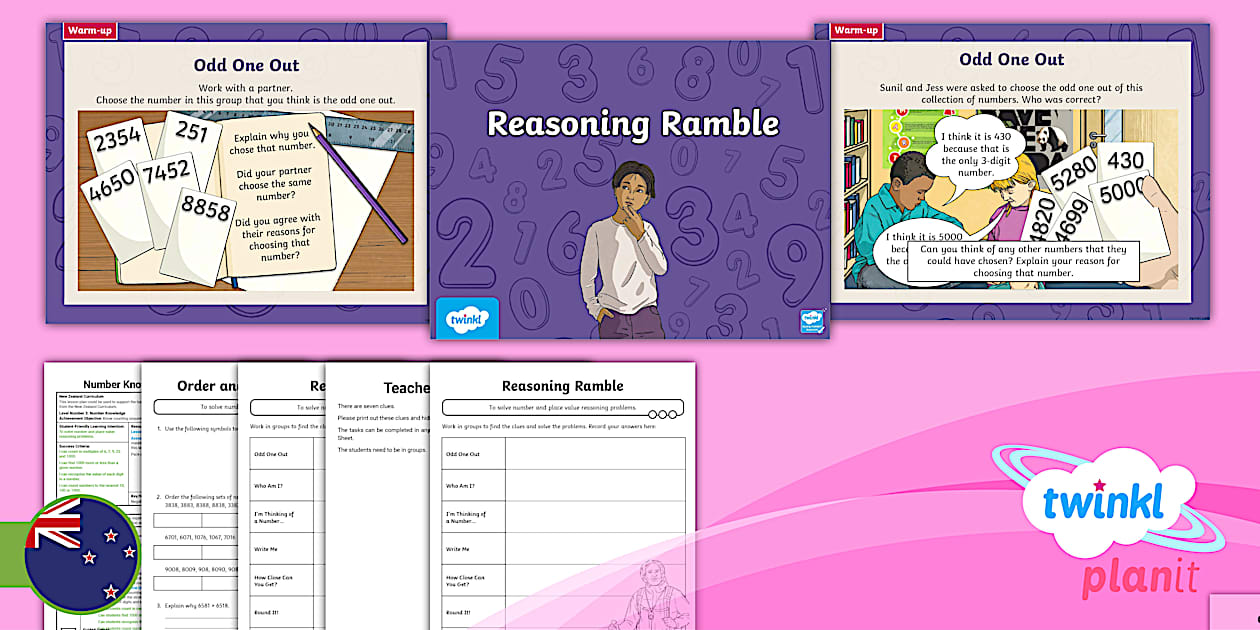Level 3 Number Knowledge: SolveIt Reasoning Ramble - Twinkl