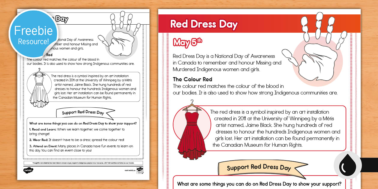 Red Dress Day Primary Fact File (teacher made) - Twinkl