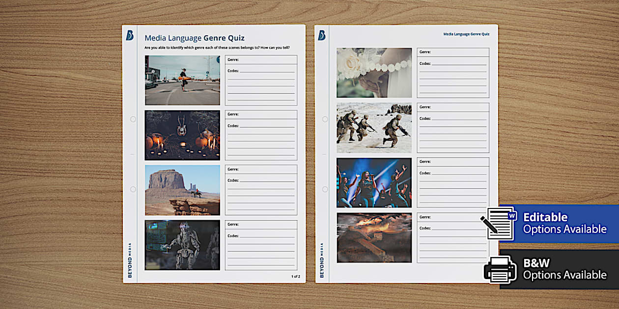Media Genres Quiz | GCSE Media | Media Revision | Beyond