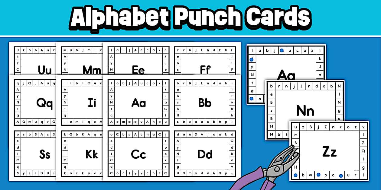 Alphabet Hole Punch Set | Phonics | Twinkl USA