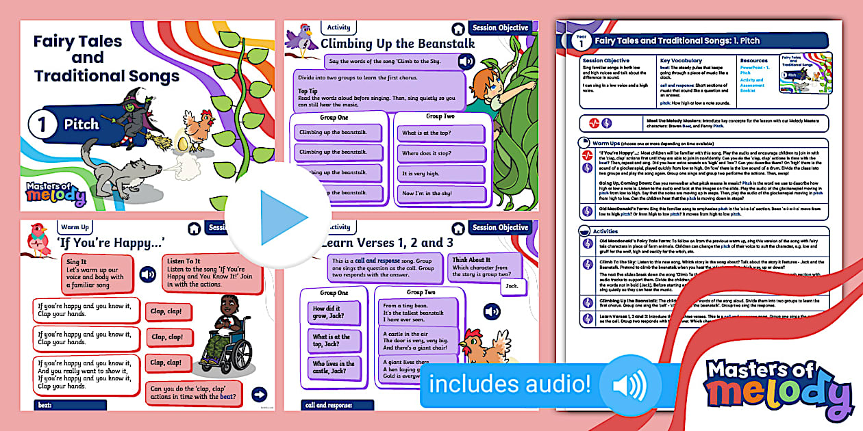 👉 Fairy Tales and Traditional Songs - Session 1: Pitch