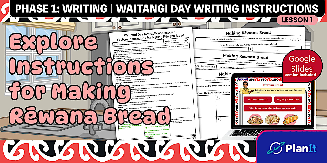Phase1 Writing: Waitangi Day: Lesson 1: Explore Instructions