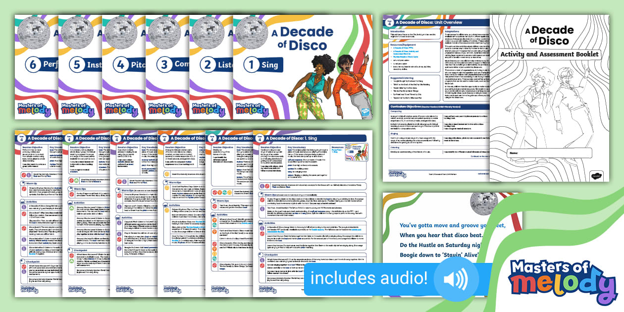 👉 Year 4 A Decade of Disco Unit Pack (teacher made)
