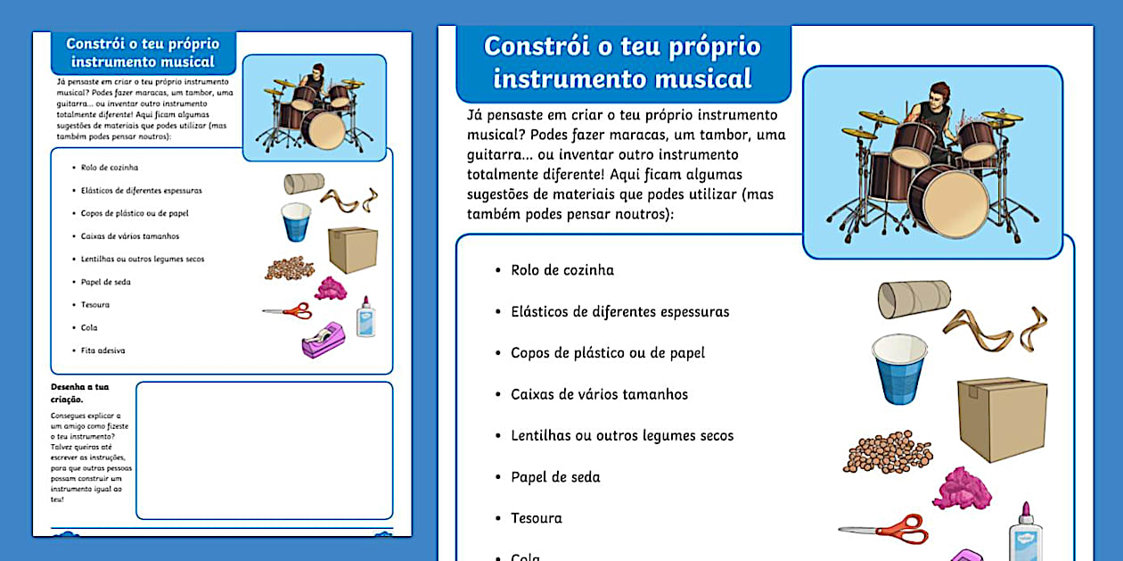 Constrói o teu próprio instrumento musical