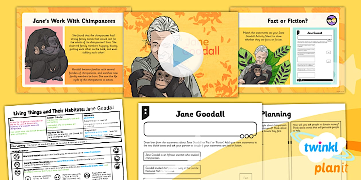 Living Things and Their Habitats | Jane Goodall Lesson Plans