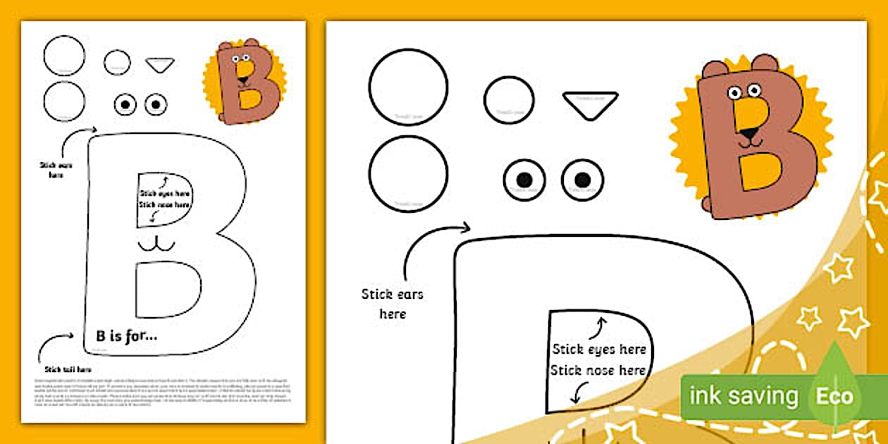 Make Your Own Alphabet Animals - B (teacher made) - Twinkl