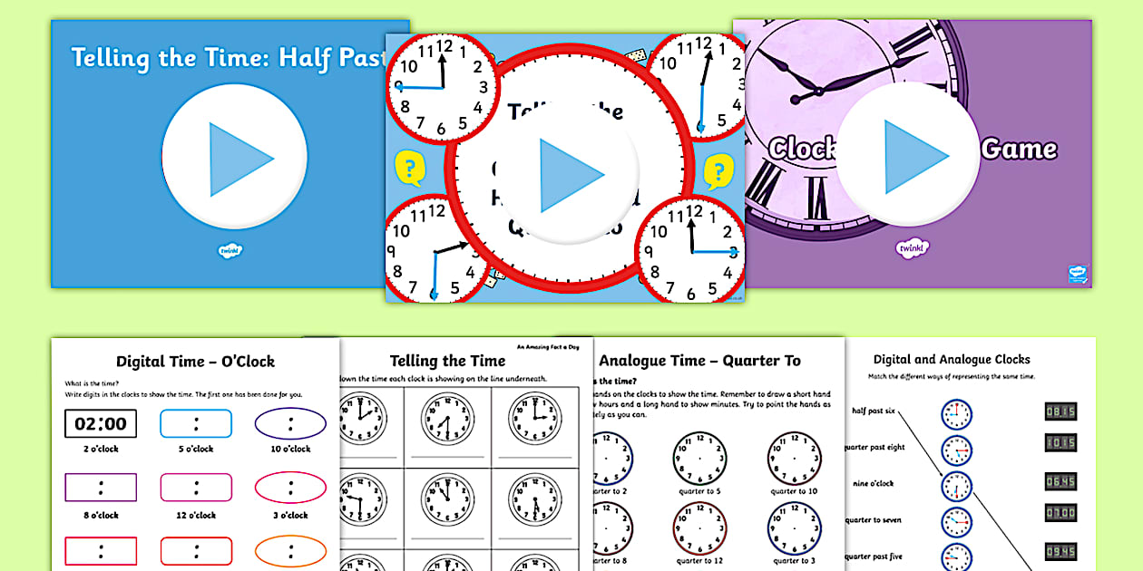 Time Resource Pack (teacher made) - Twinkl