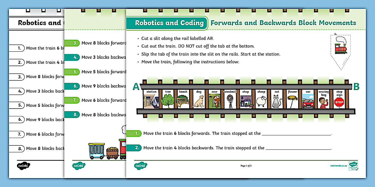 Grade 1 – Block Movement Backwards and Forwards - The Train