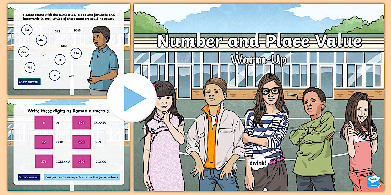 Second Level Number and Place Value Warm-Up PowerPoint