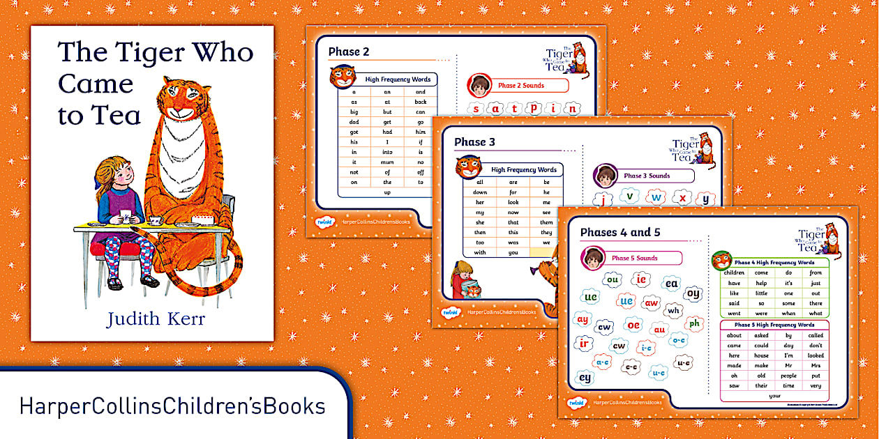 FREE! - Tiger Who Came to Tea Phonics Mat | Harper Collins | Twinkl