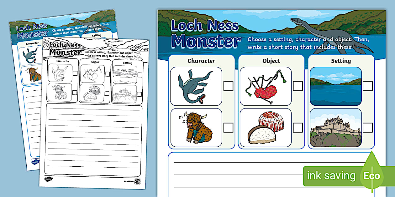 Loch Ness Monster Short Burst Writing (teacher made)