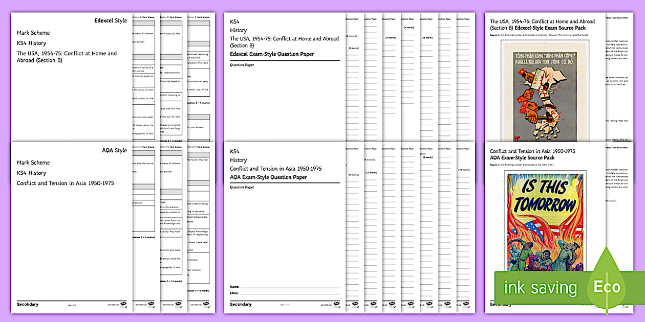 Vietnam Exam-Style Practice Papers Assessment Pack - Twinkl