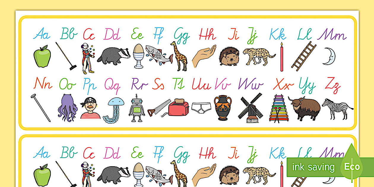 A-Z Alphabet für die Klassenraumgestaltung - Twinkl