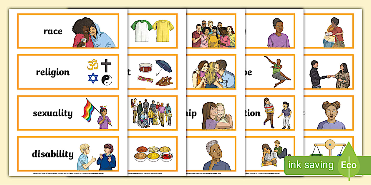 KS2 Diversity Key Words - Key Word Cards (Teacher-Made)