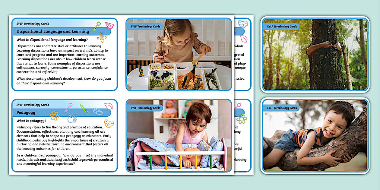 EYLF Terminology Cards (teacher made) - Twinkl