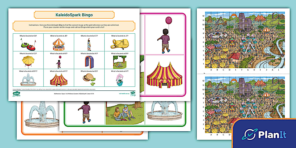 KaleidoSpark Bingo - PlanIt Aus Twinkl (teacher made)