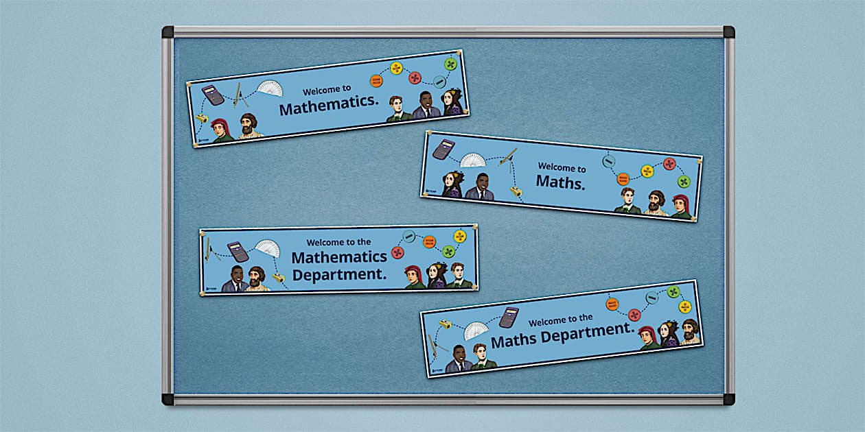 👉 Secondary Maths Open Evening Display Banners - Twinkl