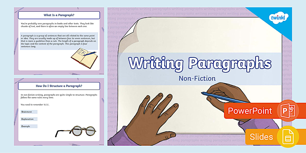Writing Paragraphs - Non-Fiction (Level 3) (teacher made)