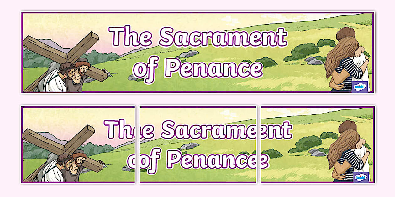 Sacrament of Penance Display Banner (teacher made) - Twinkl