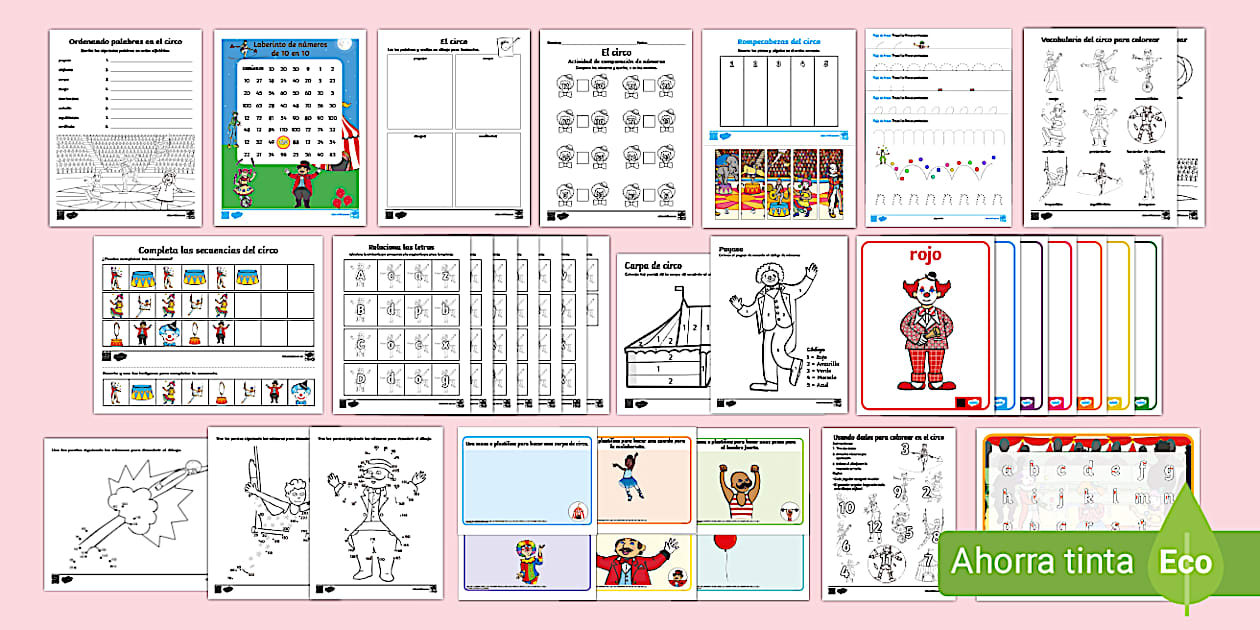Paquete de recursos: El circo (teacher made) - Twinkl