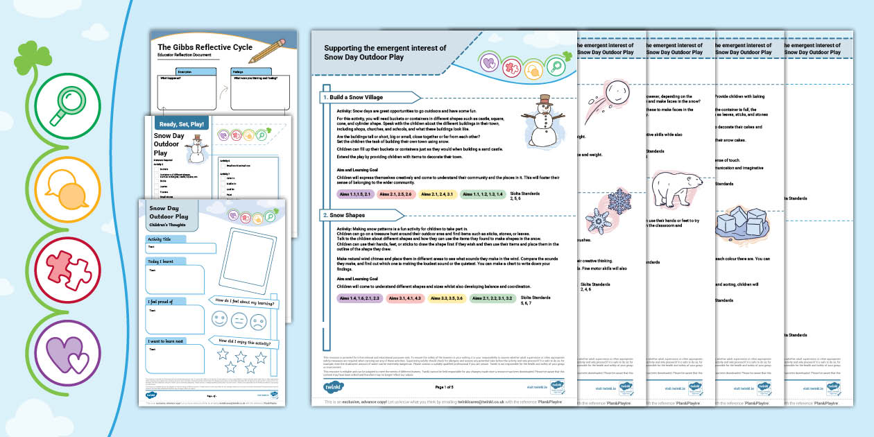 Snow Day (Editable Plan and Play Activities) - Twinkl